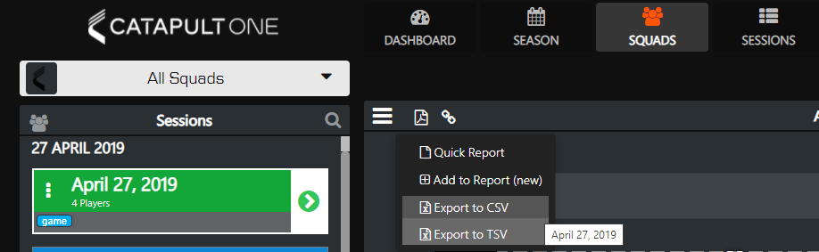 Blank CSV Export Error – Catapult One
